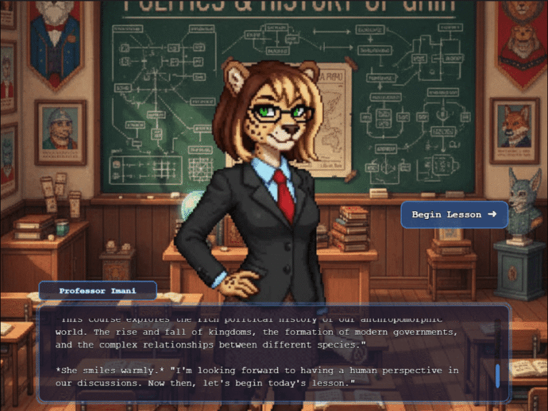 Anima University - Furry Dating/Life Sim - Furrygames